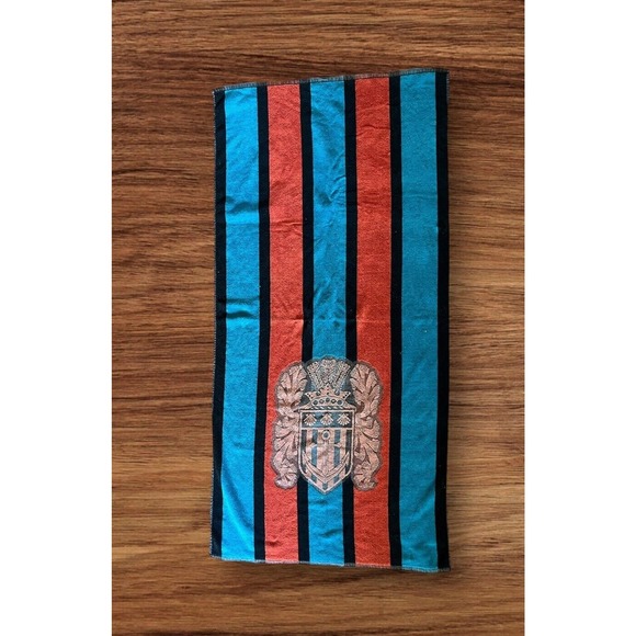 Royal | Bath | Vintage Royal Terry Rust Teal Cabana Stripe Sailor ...